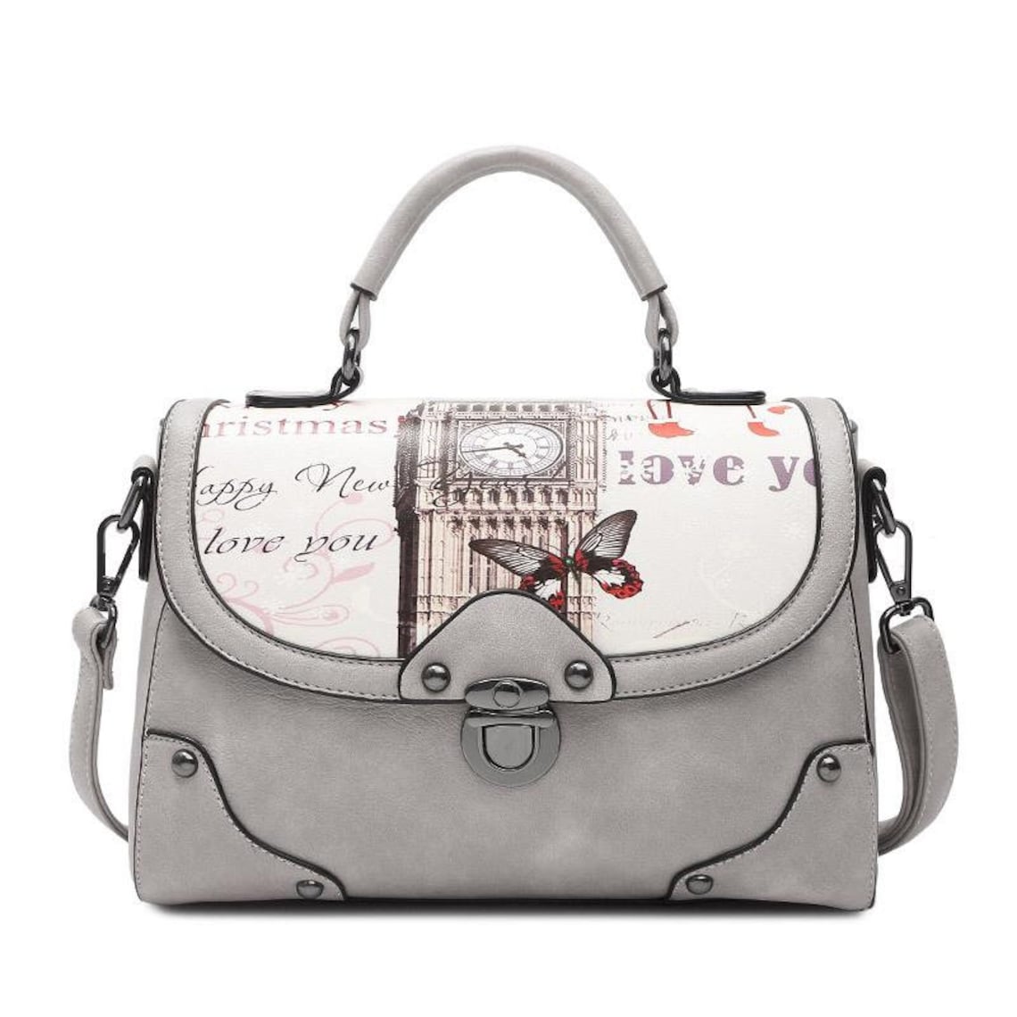 London Big Ben Merry Christmas Handbag London Happy New Year I Love You ...