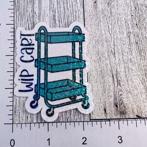 Holographic WIP Cart Waterproof Sticker - Etsy