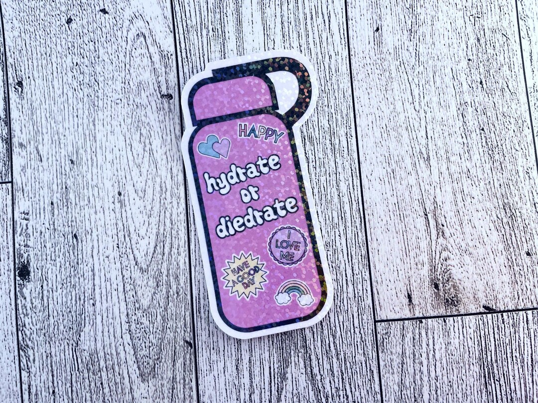 Holographic Hydrate or Diedrate Waterproof Sticker - Etsy