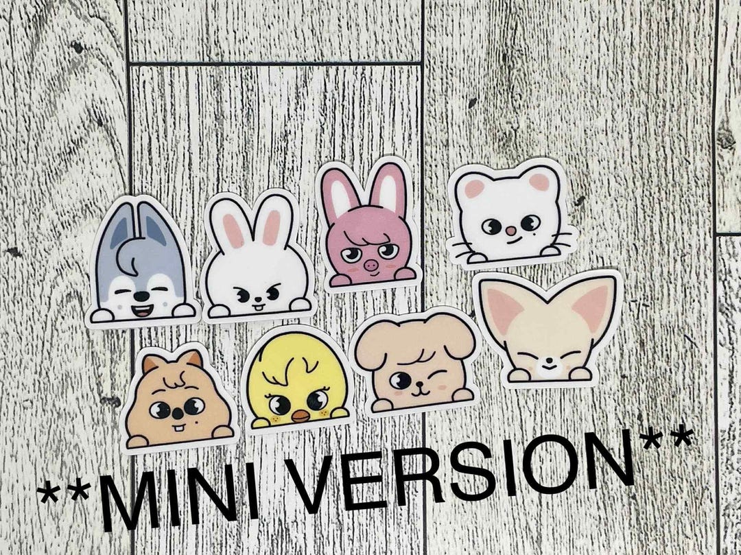 MINI Skzoo Peeker Waterproof Sticker Set of 8 - Etsy