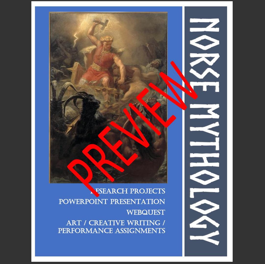 Norse Mythology Project Unit: Creative Writing & Research (PDF) - Etsy