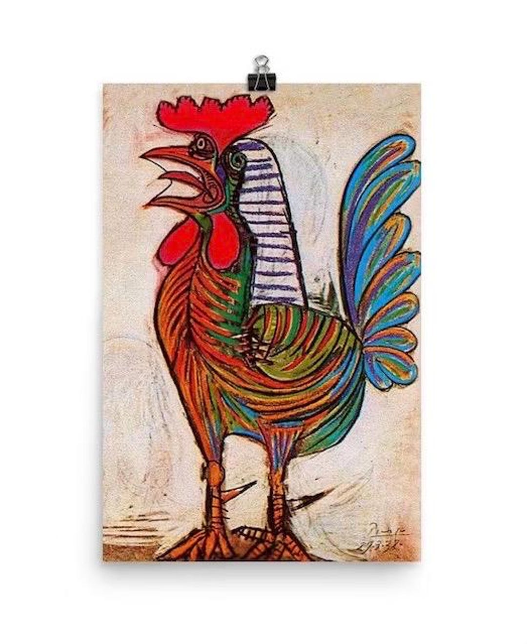 The Rooster le Coq by Pablo Picasso Cubist Abstract Modern Art Giclee ...