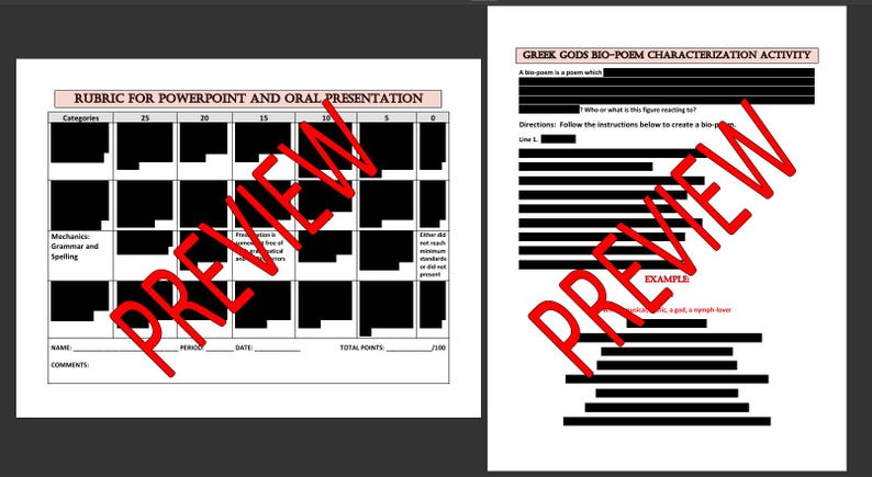 Greek Mythology Project Unit: Creative Writing & Research (PDF) - Etsy