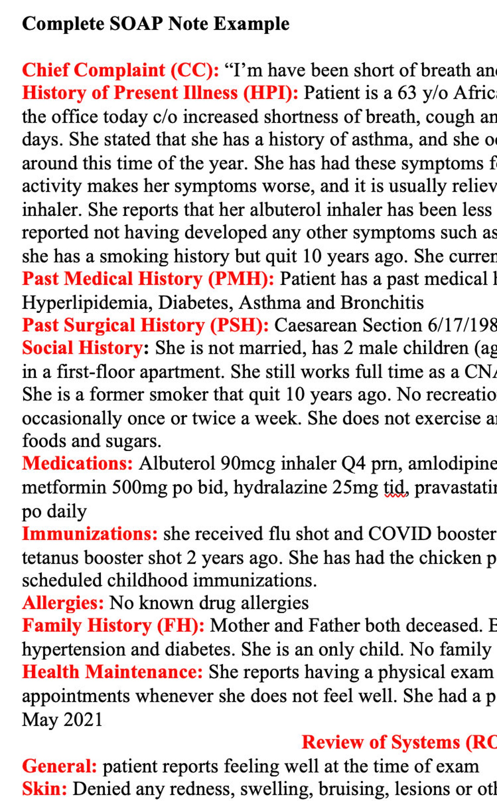 SOAP Note Guide and Real Example for Nurse Practitioners, Physician ...