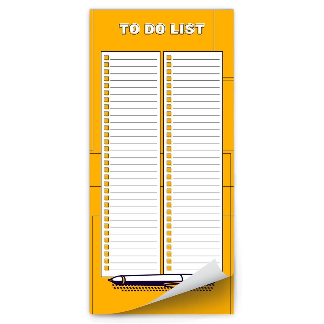 TO DO LIST Magnet Notepad 4.25 X 9.25 Check Box Home Office Kitchen ...