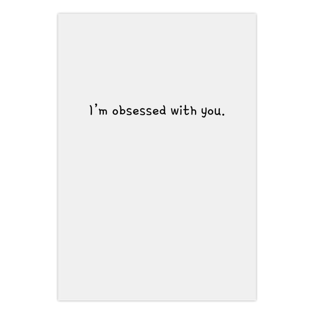 IM Obsessed With You Card - Etsy