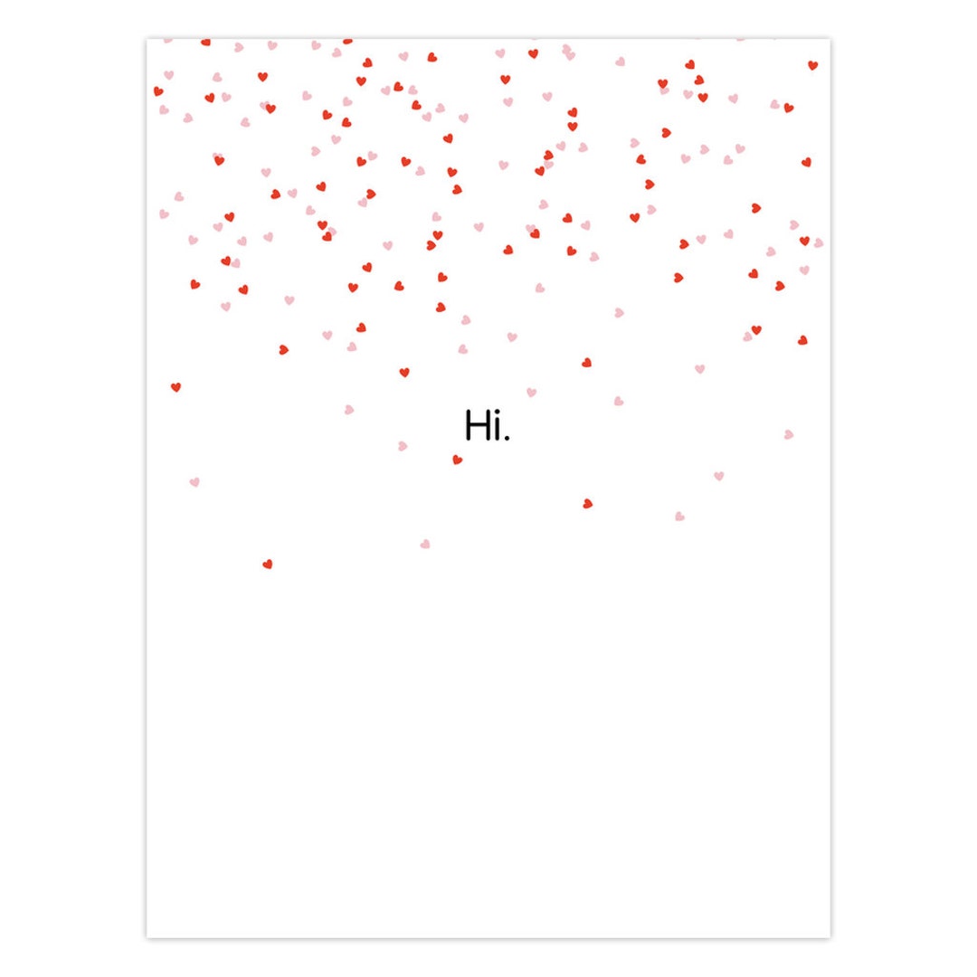 Hi. I Love You. Card - Etsy