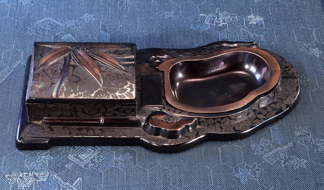 Japanese Smoking Set Antimony and Copper Vintage Occupied Japan - Etsy