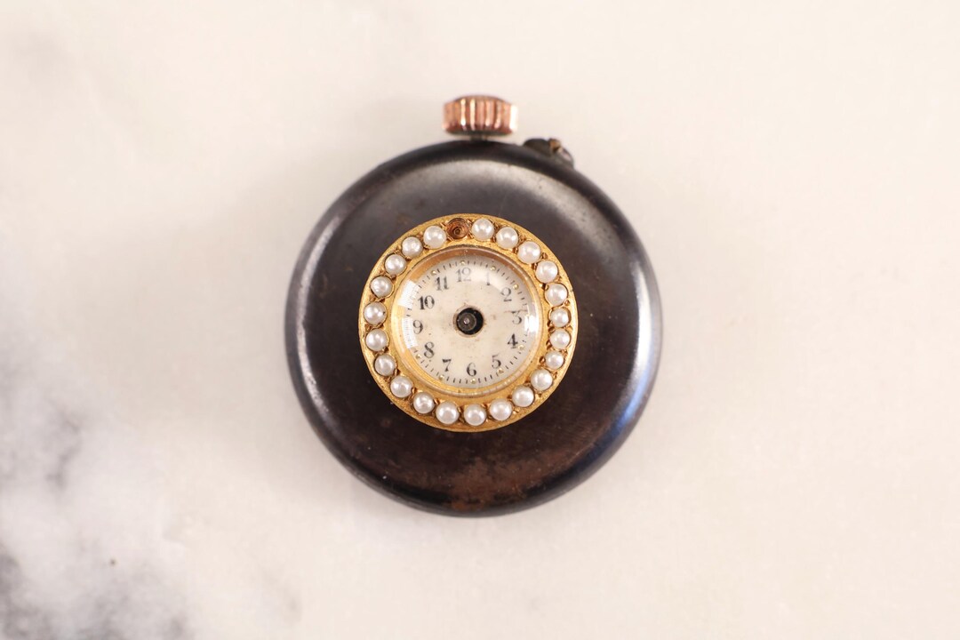 Antique Buttonhole Watch Lapel Stud Gunmetal - Etsy