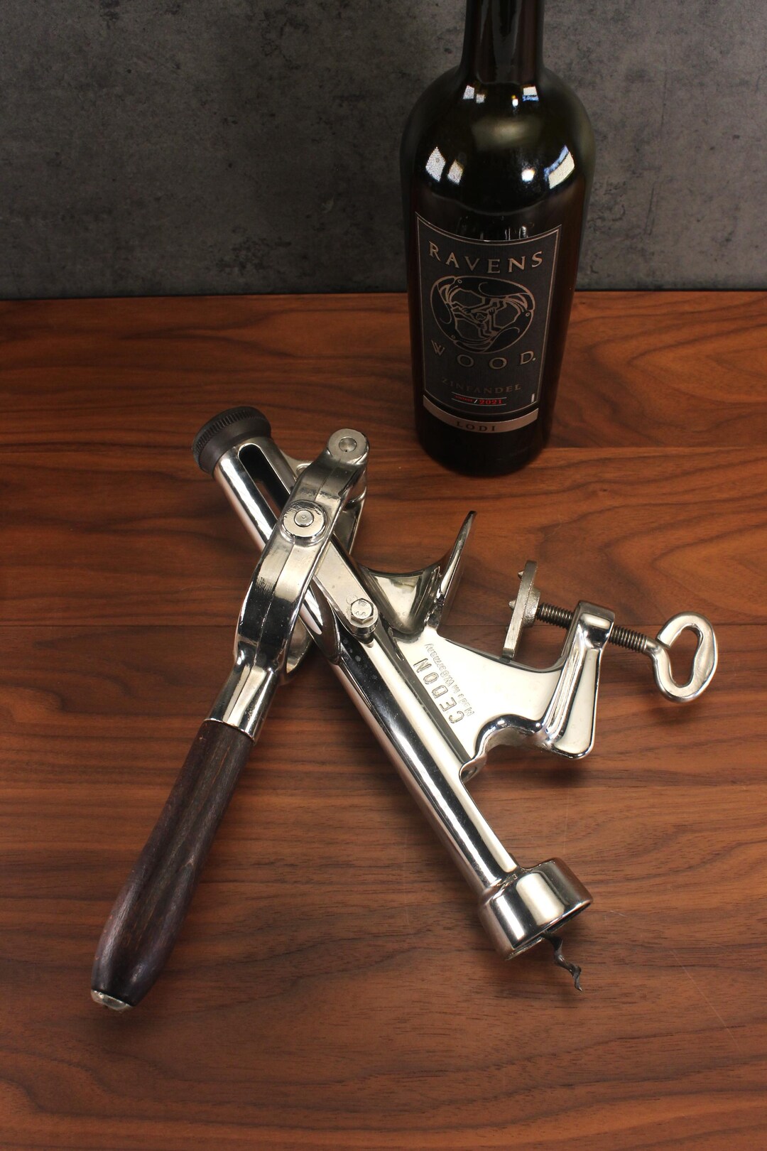 Cedon West German Corkscrew Counter Mount Professional Nickel Plated ...