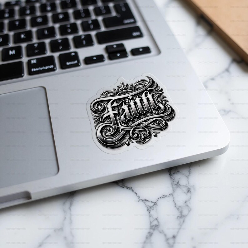 Faith Black and White Clipart, Latino Art, Sublimation PNG (digital ...