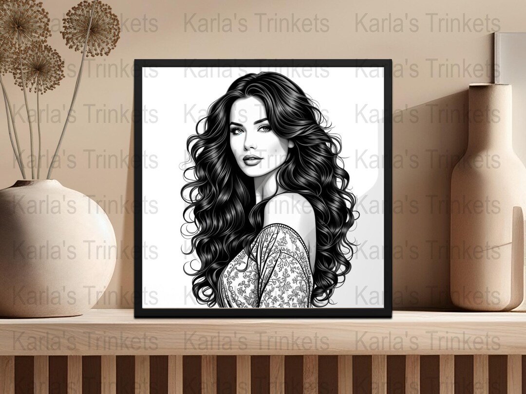 Latina Woman Clipart, Chicana Art PNG (digital Download) - Etsy