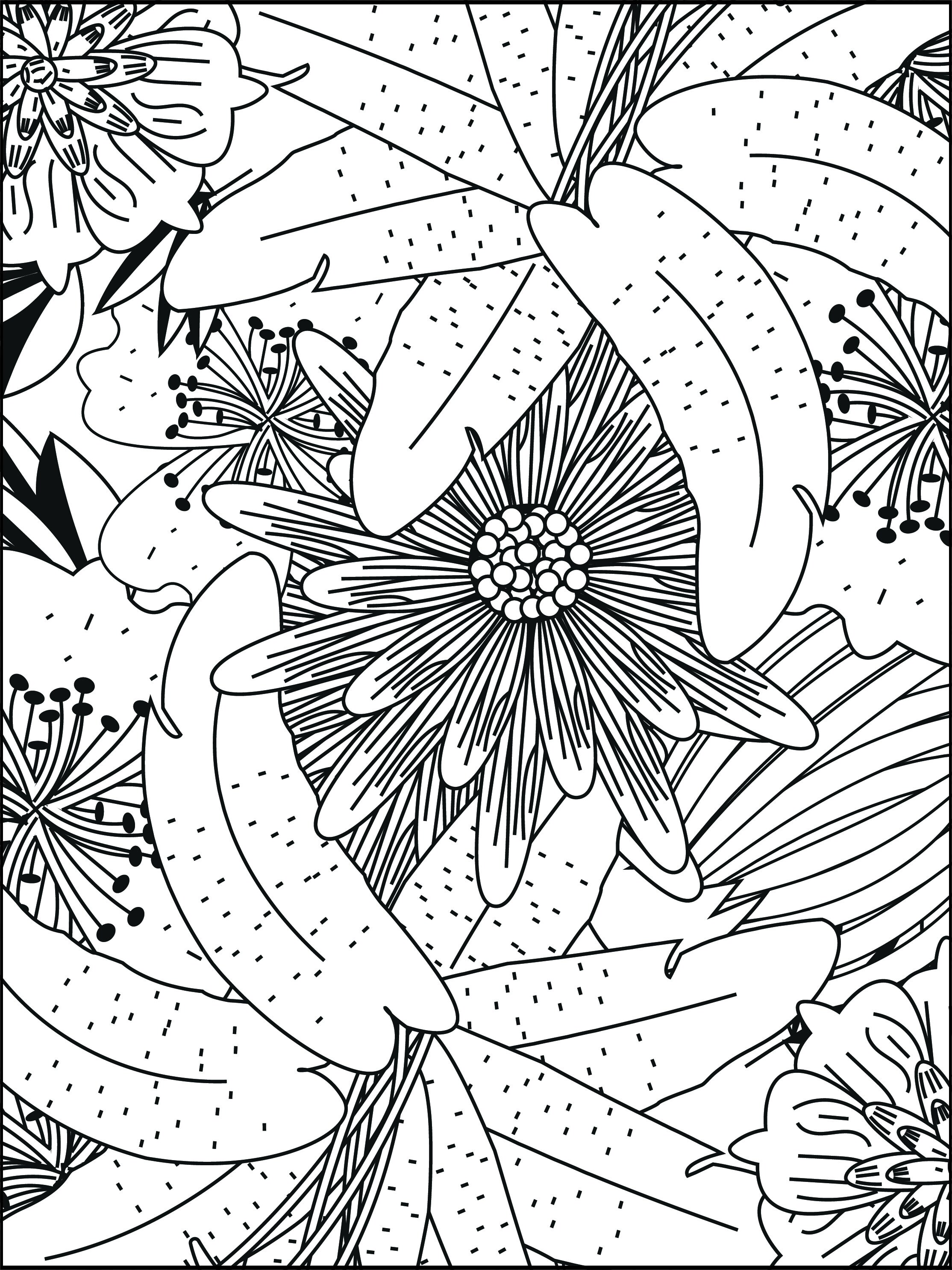 Relaxing Coloring Pages: Flowers Vol 4 (110 Pages) - Etsy