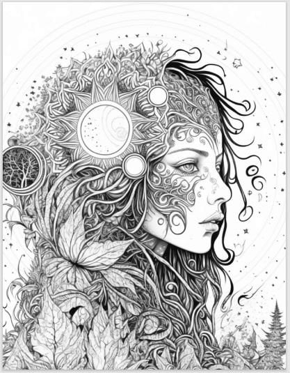 Relaxing Coloring Pages: Ethereal/fantasy (100 Pages) - Etsy