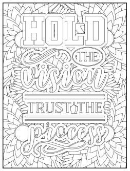 Relaxing Coloring Pages: Inspirational (41 Pages) - Etsy