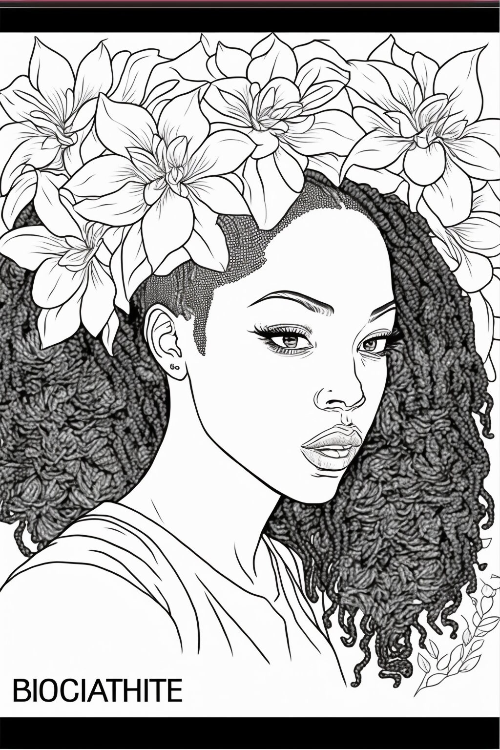 Relaxing Coloring Pages: Black Girl (58 Pages) - Etsy