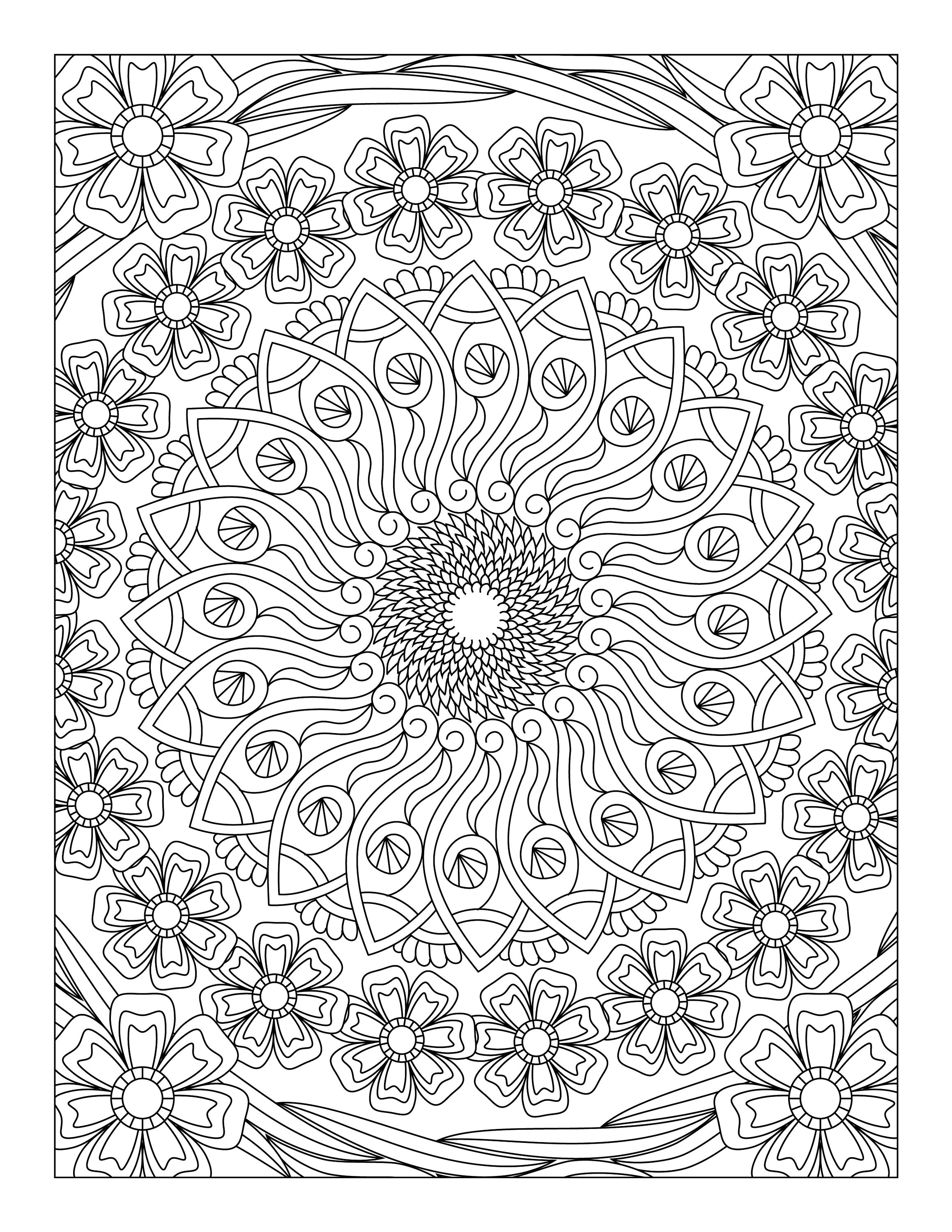 Relaxing Coloring Pages: Zentangle Designs (65 Pages) - Etsy