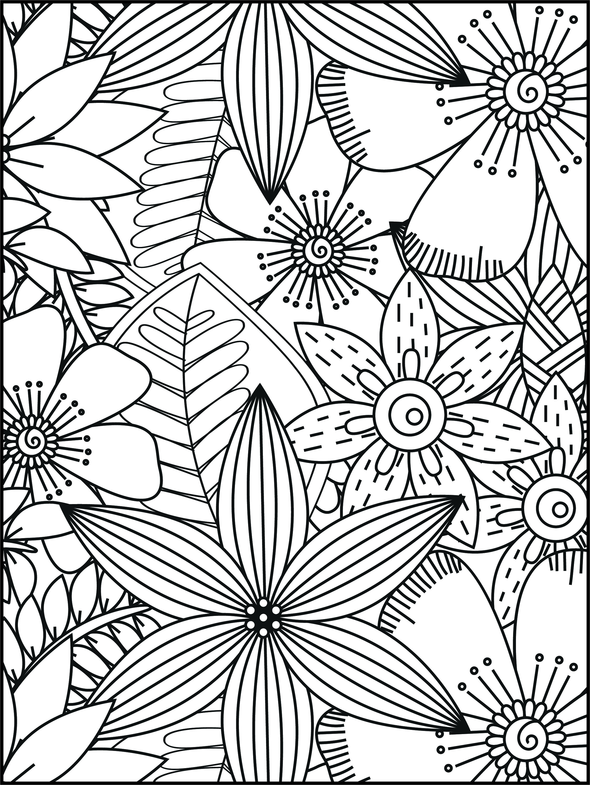 Relaxing Coloring Pages: Flowers Vol 1 (110 Pages) - Etsy