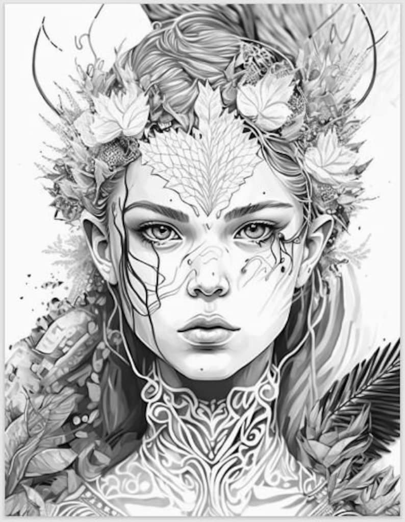 Relaxing Coloring Pages: Ethereal/fantasy (100 Pages) - Etsy