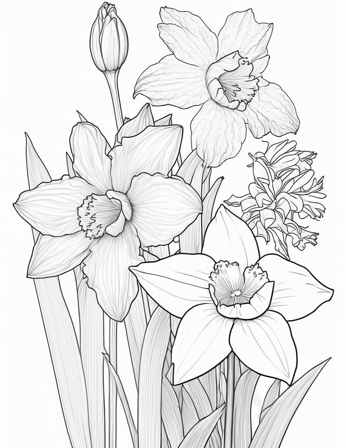 Relaxing Coloring Pages: Easter Lilies (103 Pages) - Etsy