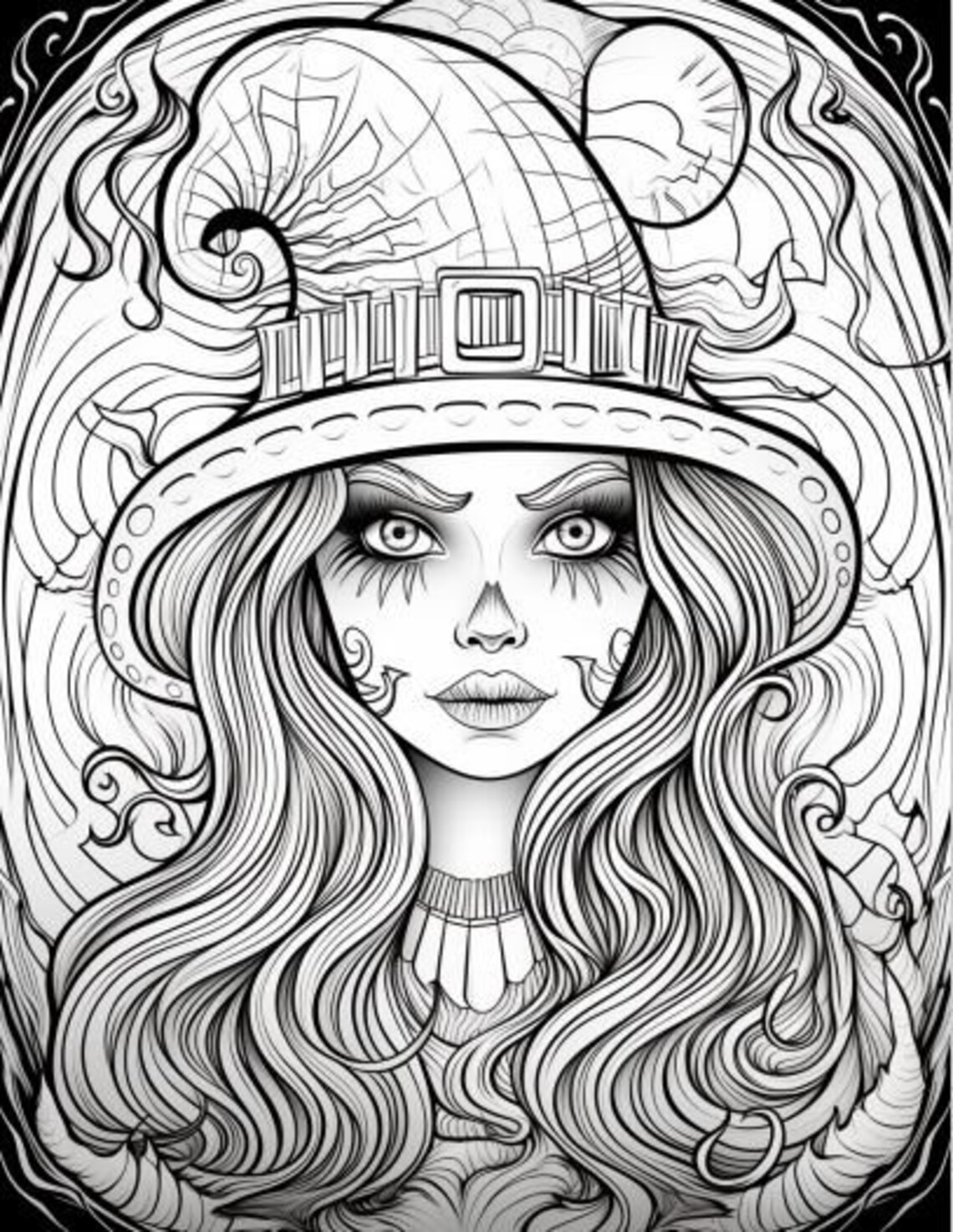120 Happy Halloween Adult Coloring Pages - Etsy