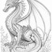 Relaxing Coloring Pages: Dragons 100 Pages - Etsy