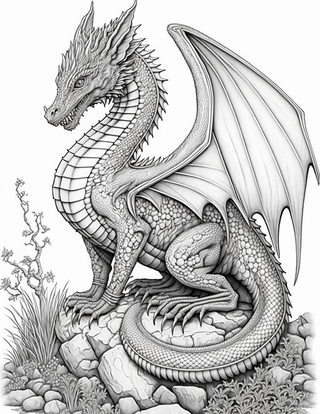 Relaxing Coloring Pages: Dragons 100 Pages - Etsy UK