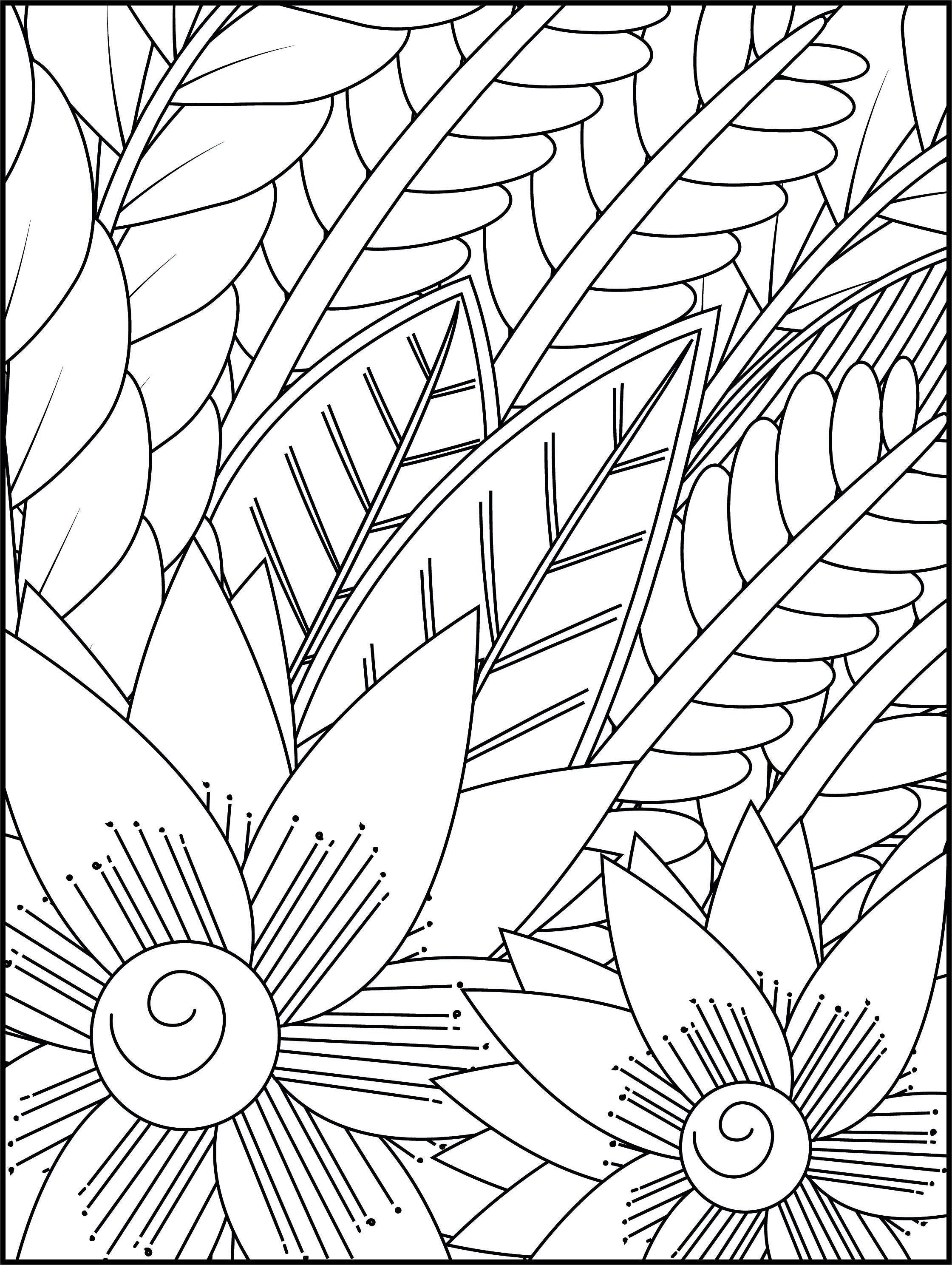Relaxing Coloring Pages: Flowers Vol 3 (110 Pages) - Etsy