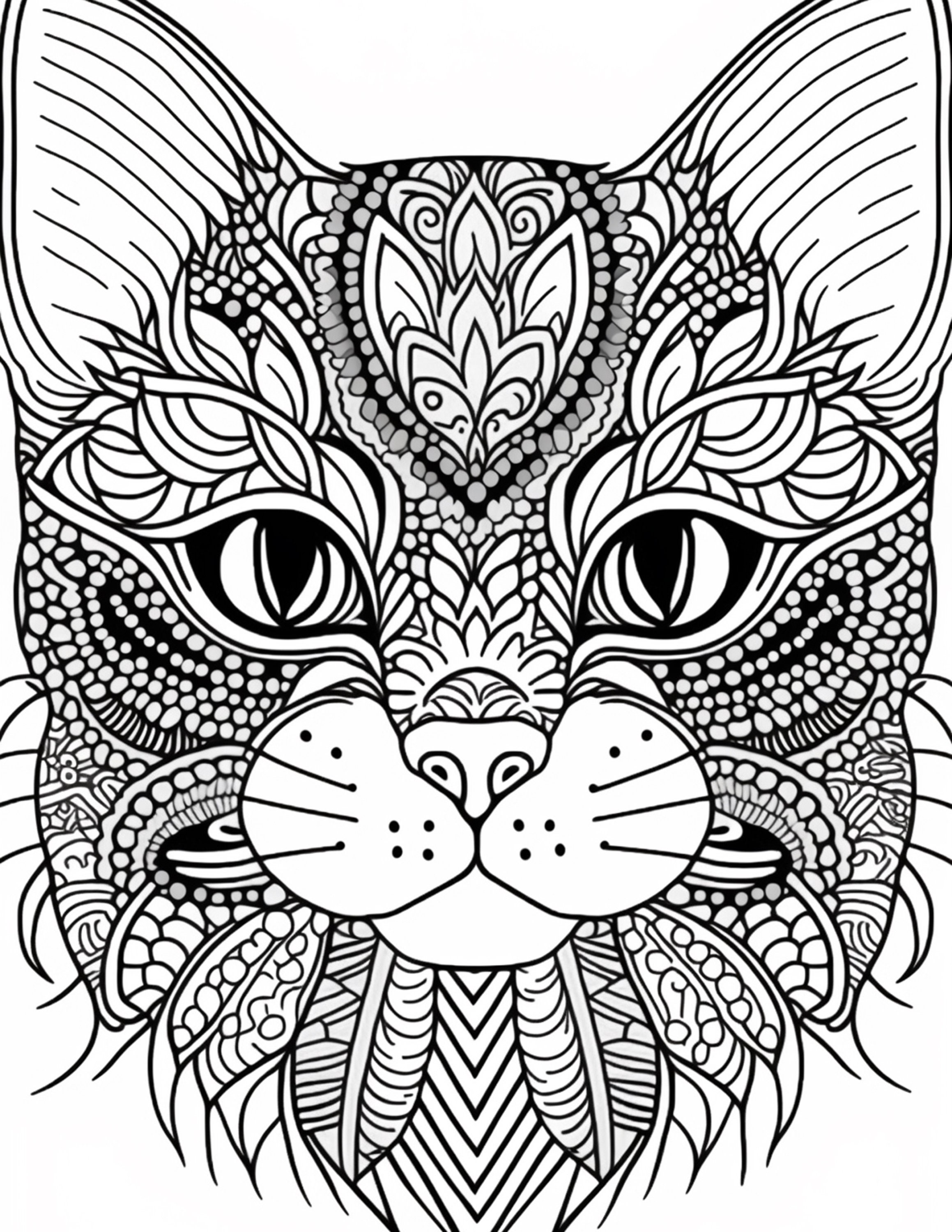 Relaxing Coloring Pages: Animals (106 Pages) - Etsy