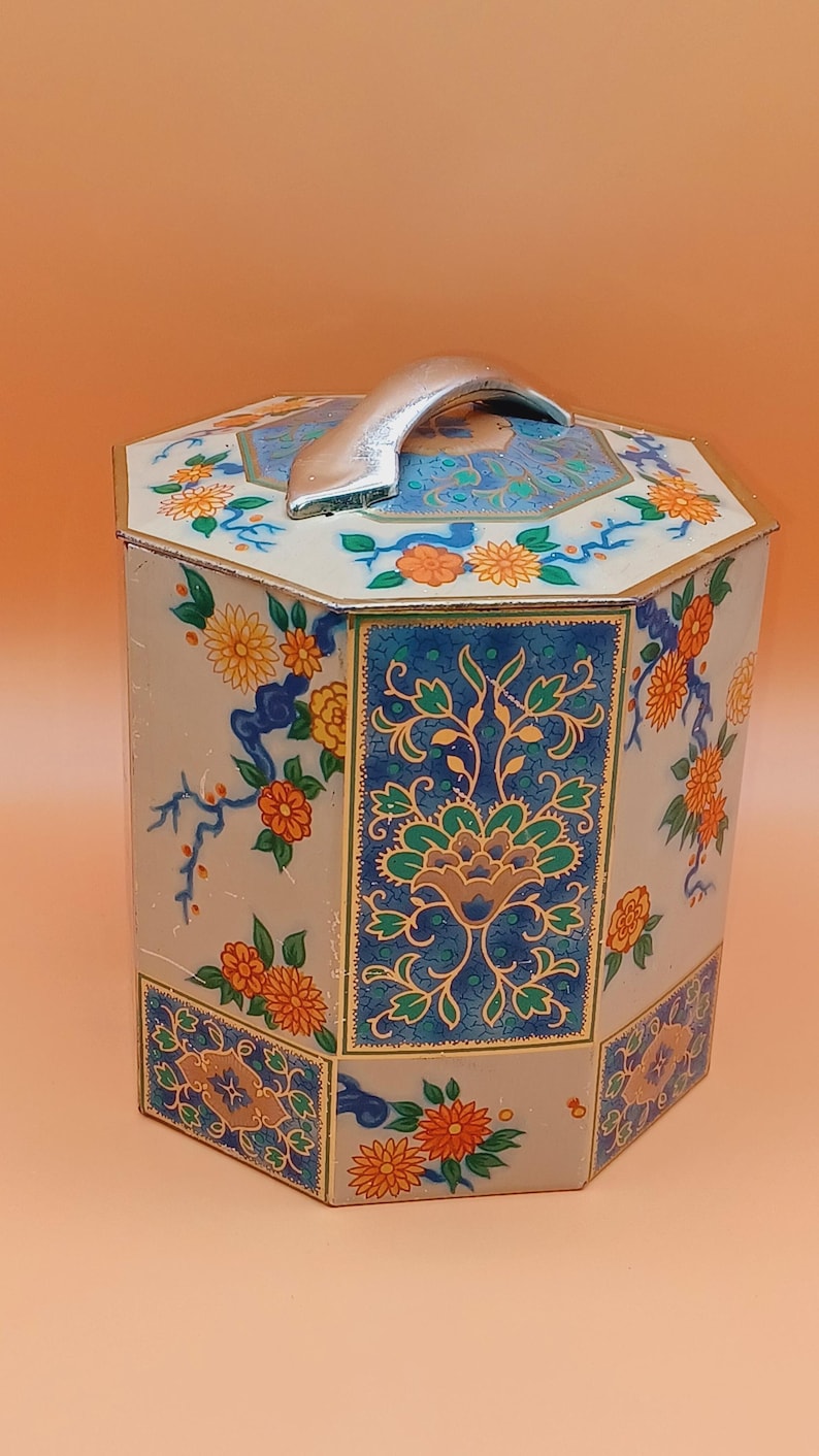 Vintage English Biscuit Tin - Etsy
