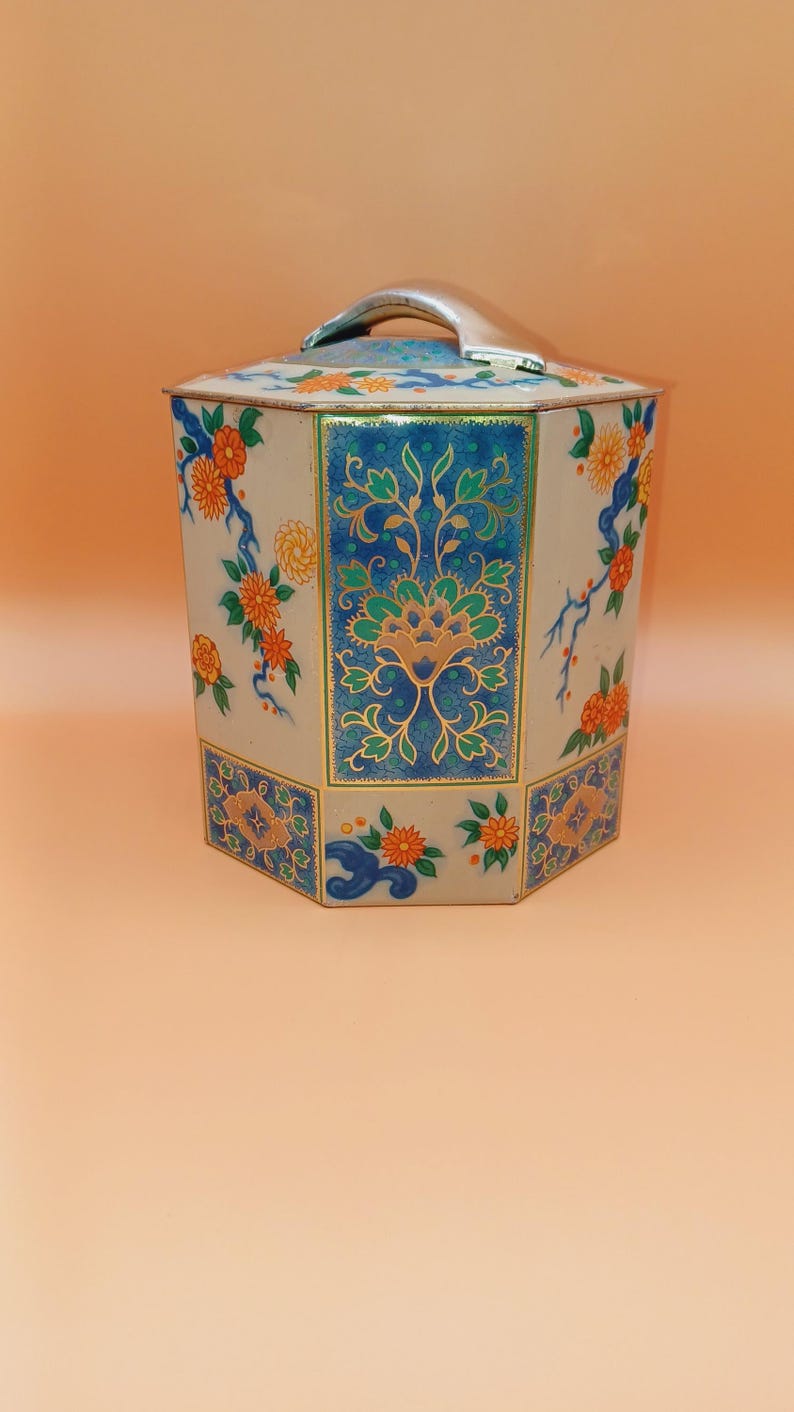 Vintage English Biscuit Tin - Etsy