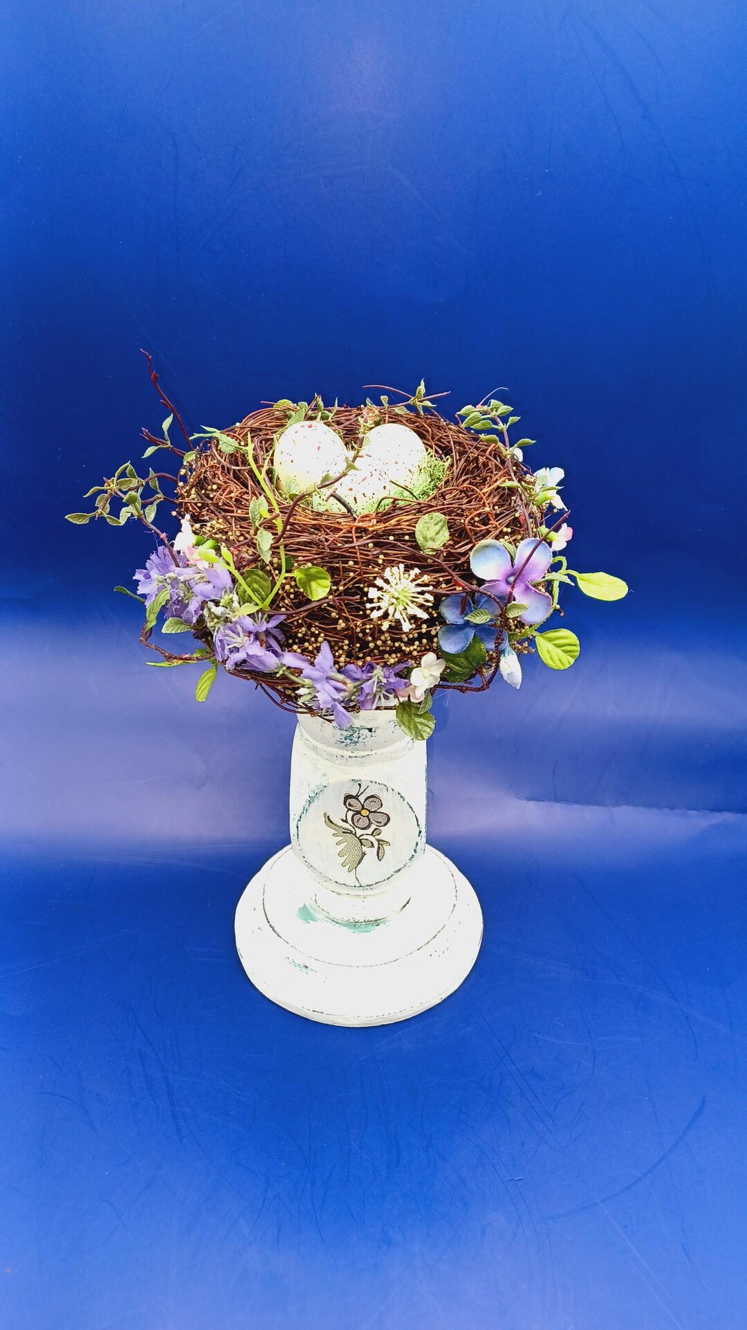 Bird Nest Floral Home Decor Accent - Etsy