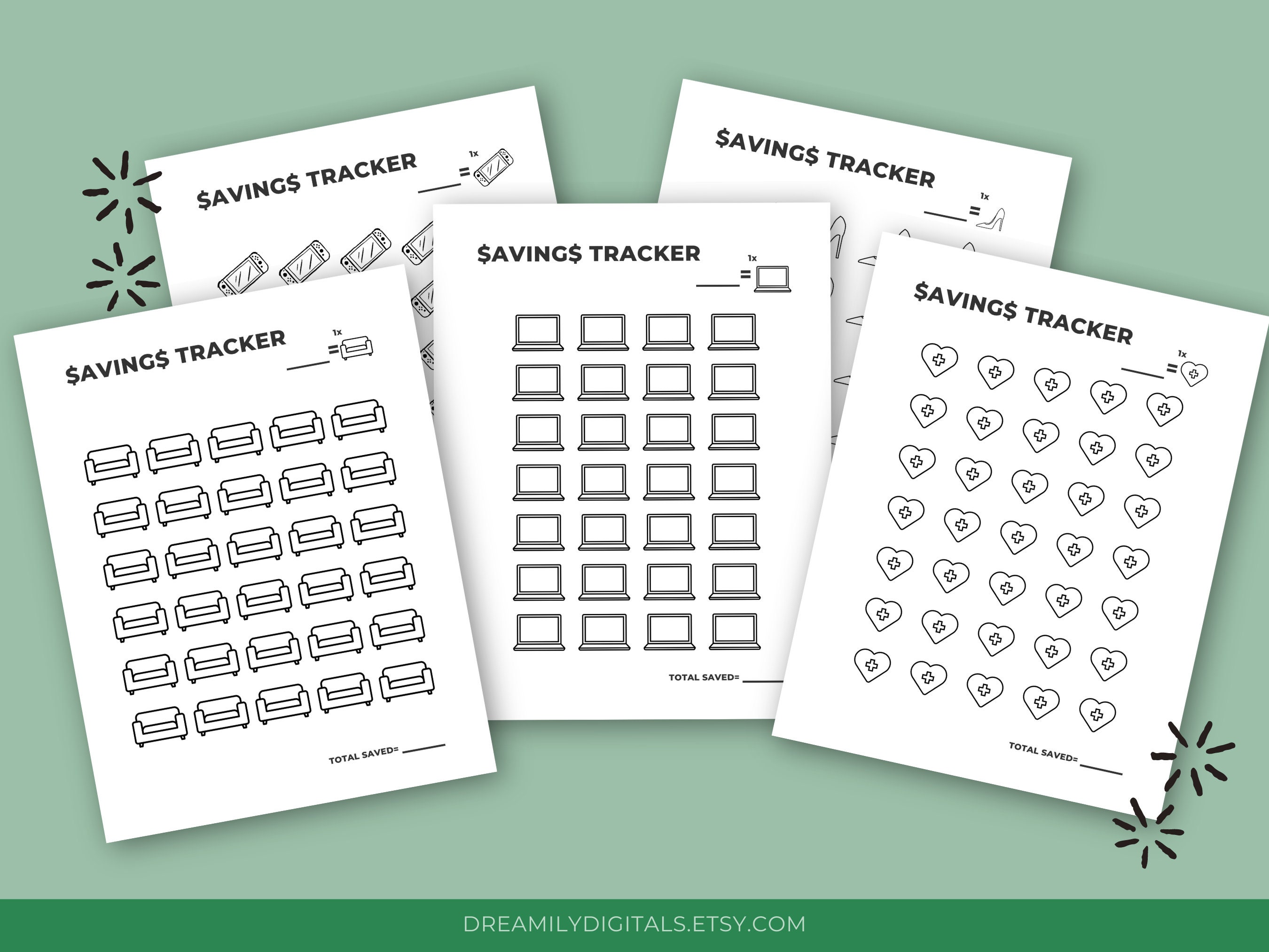 Printable Coloring Savings Tracker: Unleash Your Savings Superpowers ...