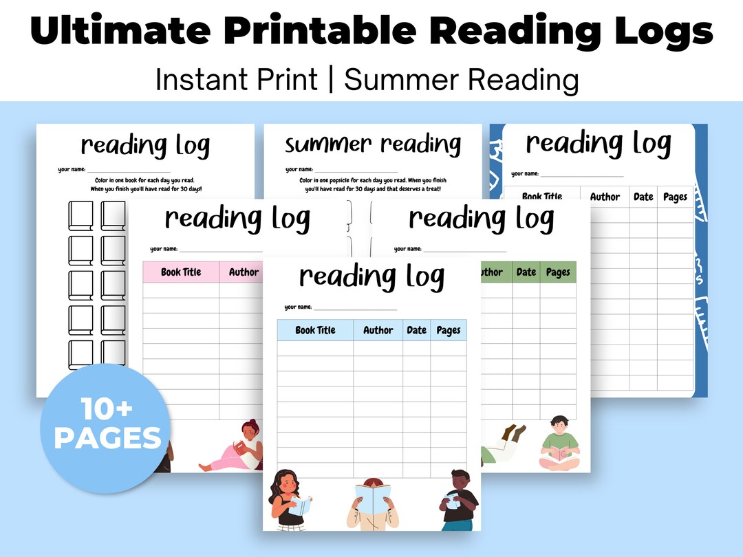 Ultimate Printable Reading Logs | for Kids and Readers of All Ages ...