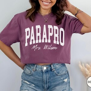 Custom Parapro Shirt, Comfort Colors Paraprofessional T-shirt, Parapro ...
