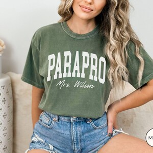 Custom Parapro Shirt, Comfort Colors Paraprofessional T-shirt, Parapro ...