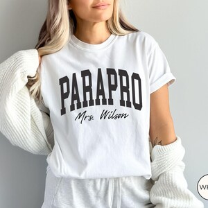 Custom Parapro Shirt, Comfort Colors Paraprofessional T-shirt, Parapro ...