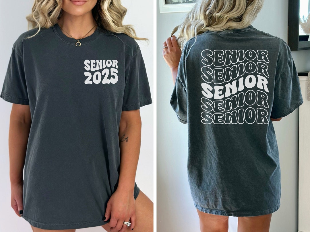 Senior 2025 Shirt, Class of 2025 Pocket Tee, Retro Senior T-shirt ...