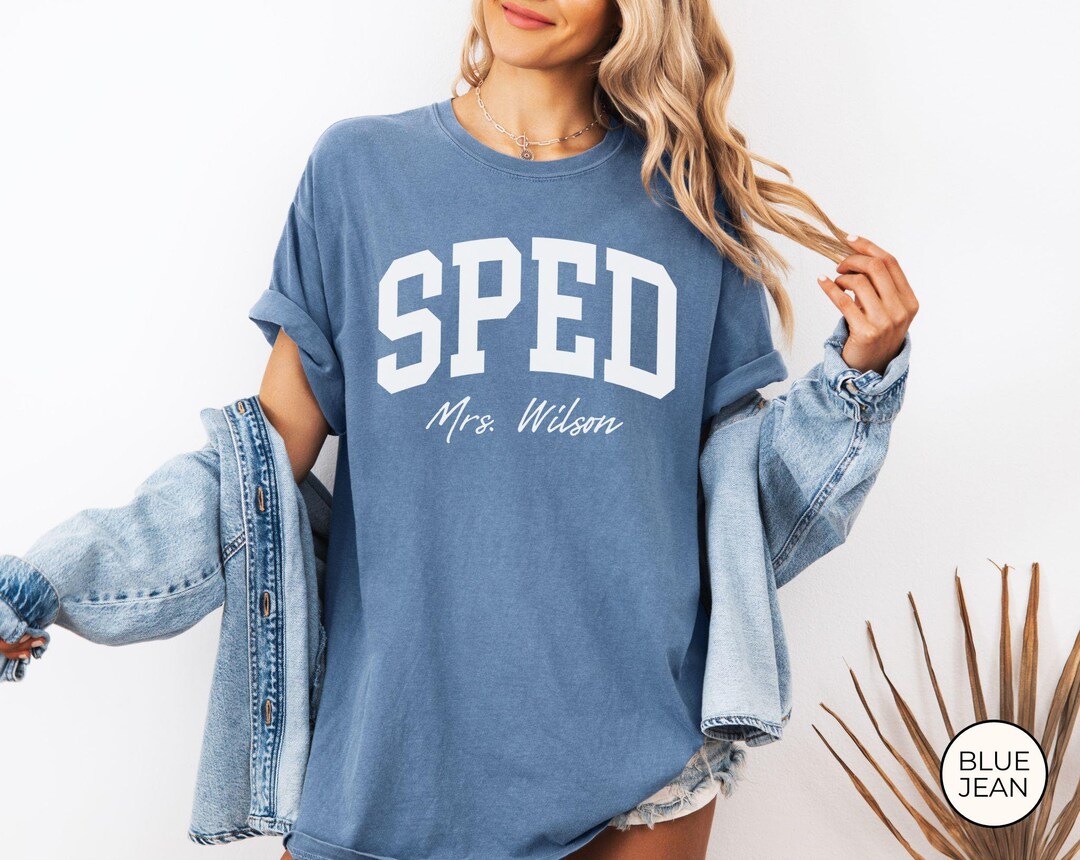 Custom Sped Teacher Shirt, Comfort Colors Sped Team T-shirt, Special ...