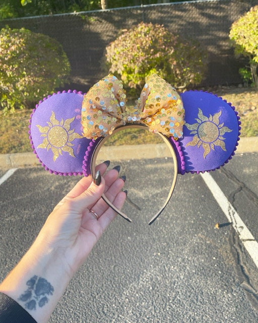 Rapunzel Inspired Ears, Rapunzel Ears, Disney Inspired Ears, Sun Ears ...