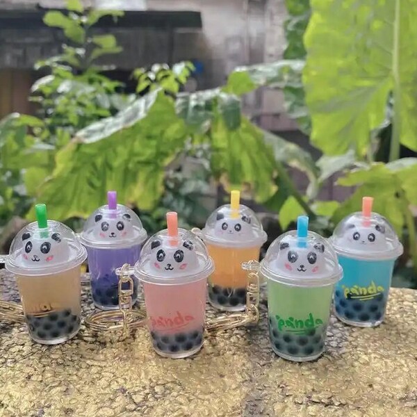 Boba Tea Keychain - Etsy