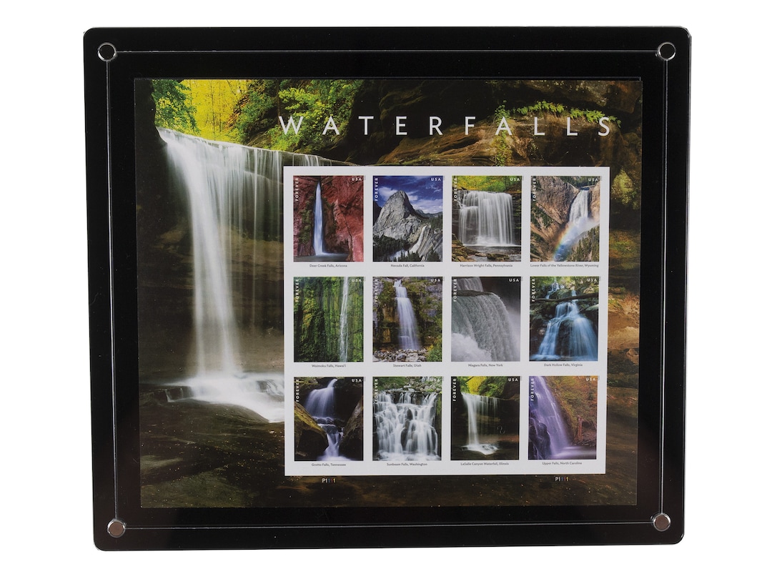 Display Frame for USPS Water Falls Postage Stamp Sheet - Etsy