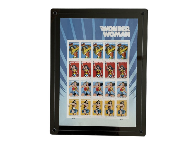 Display Frame for Wonder Woman® Postage Stamp Sheet - Etsy