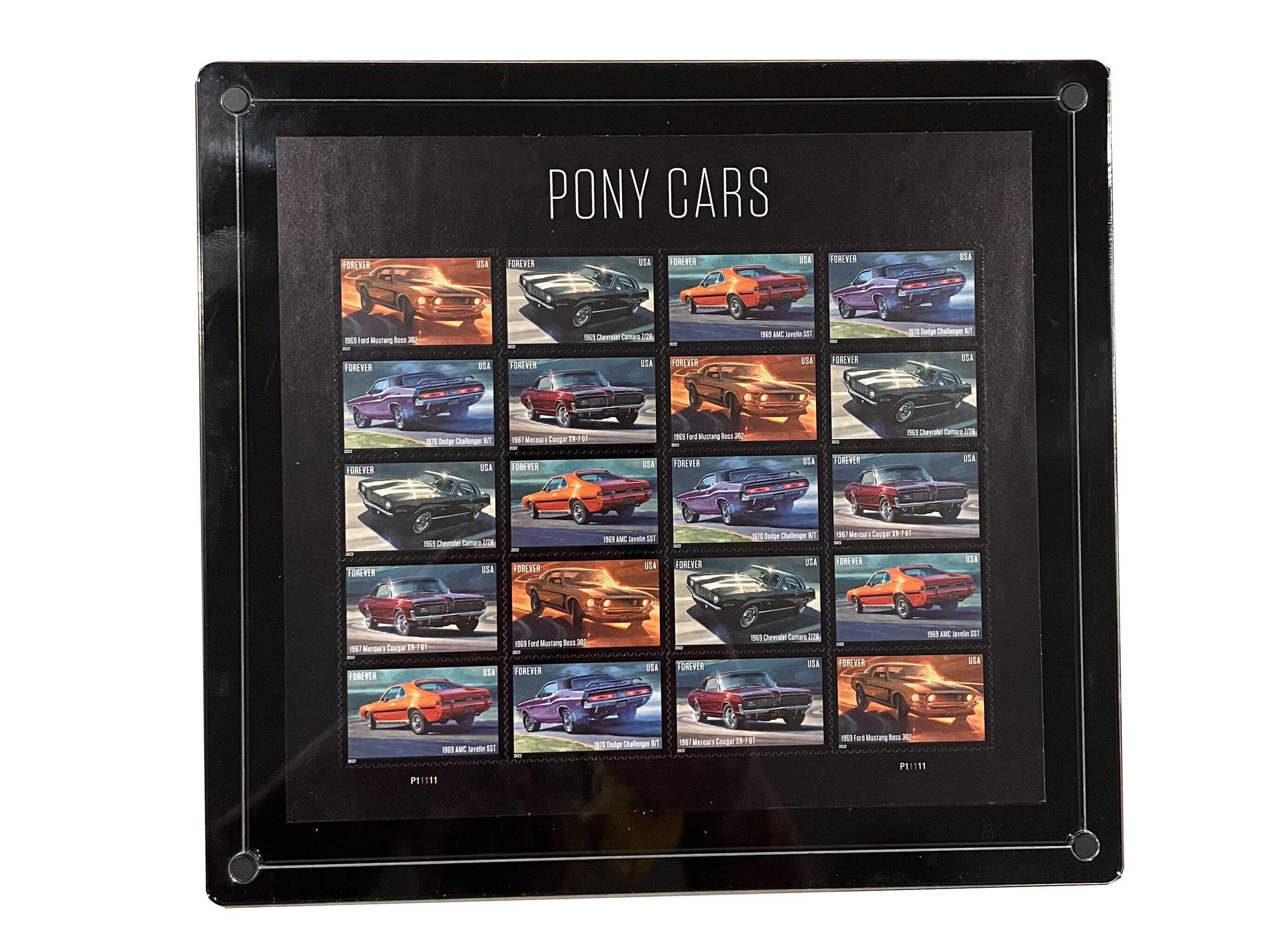Display Frame for Pony Cars Postage Stamp Sheet - Etsy