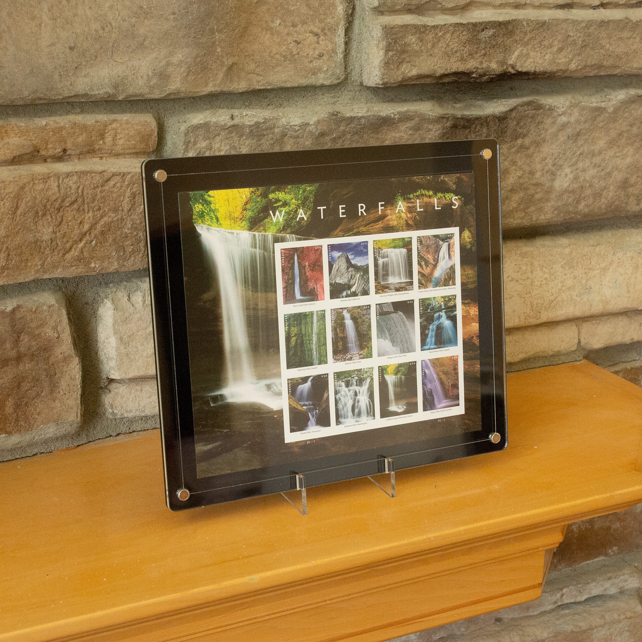 Display Frame for USPS Water Falls Postage Stamp Sheet - Etsy