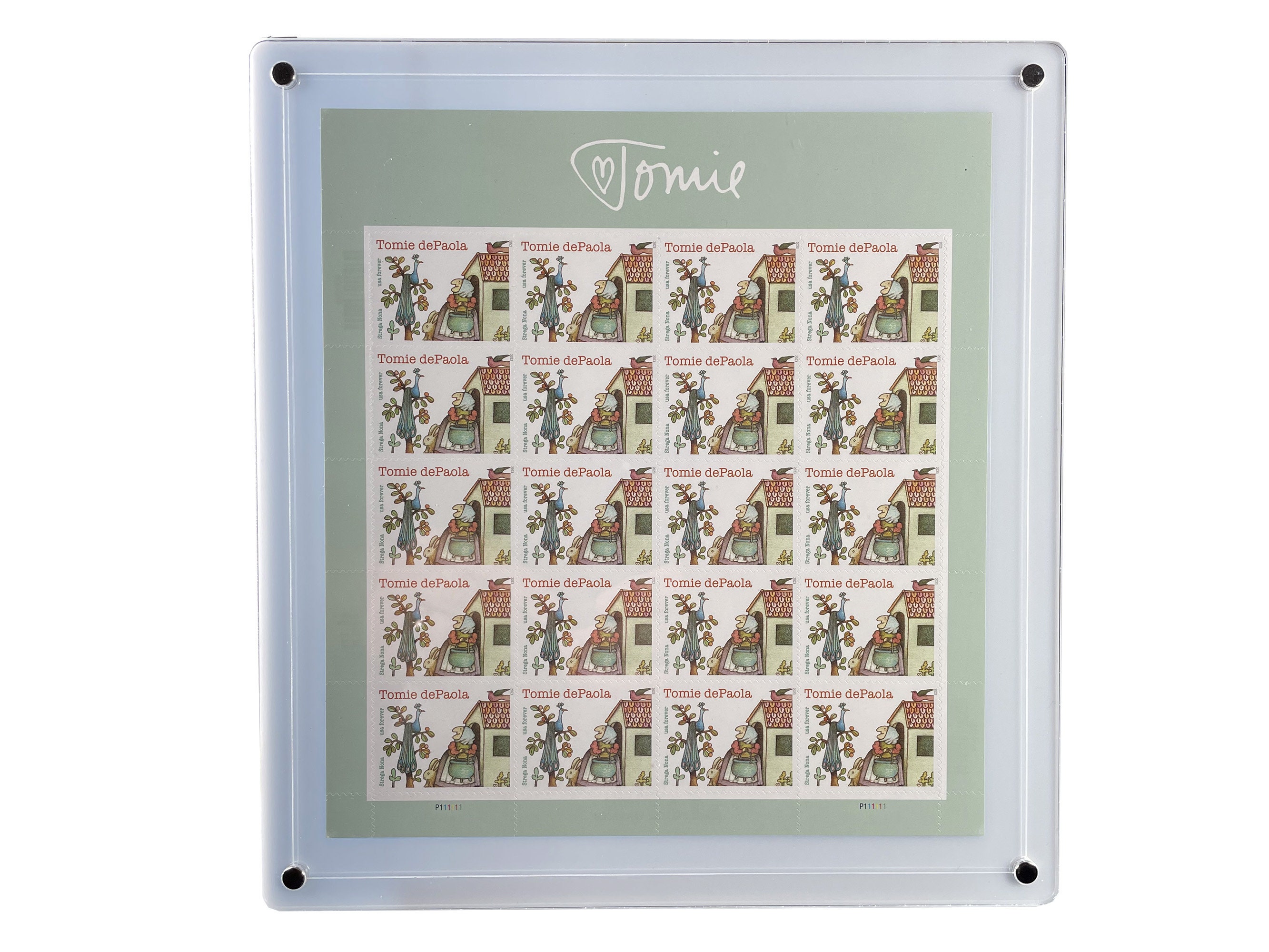 Display Frame for Tomie Depaola Postage Stamp Sheet - Etsy