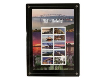 Display Frame for USPS Railroad Stations Postage Stamp Sheet - Etsy
