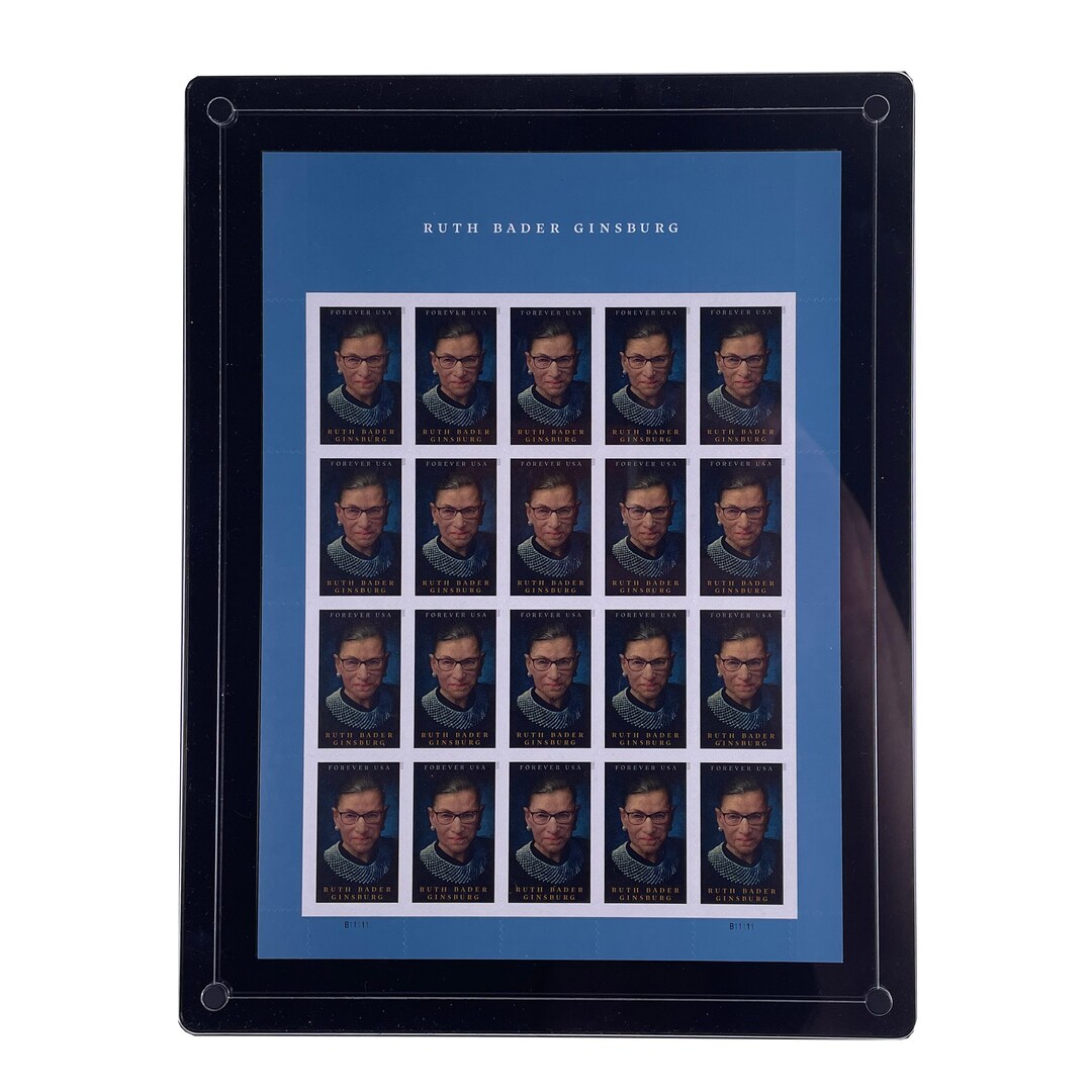 Display Frame for Ruth Bader Ginsburg Stamp Sheet - Etsy