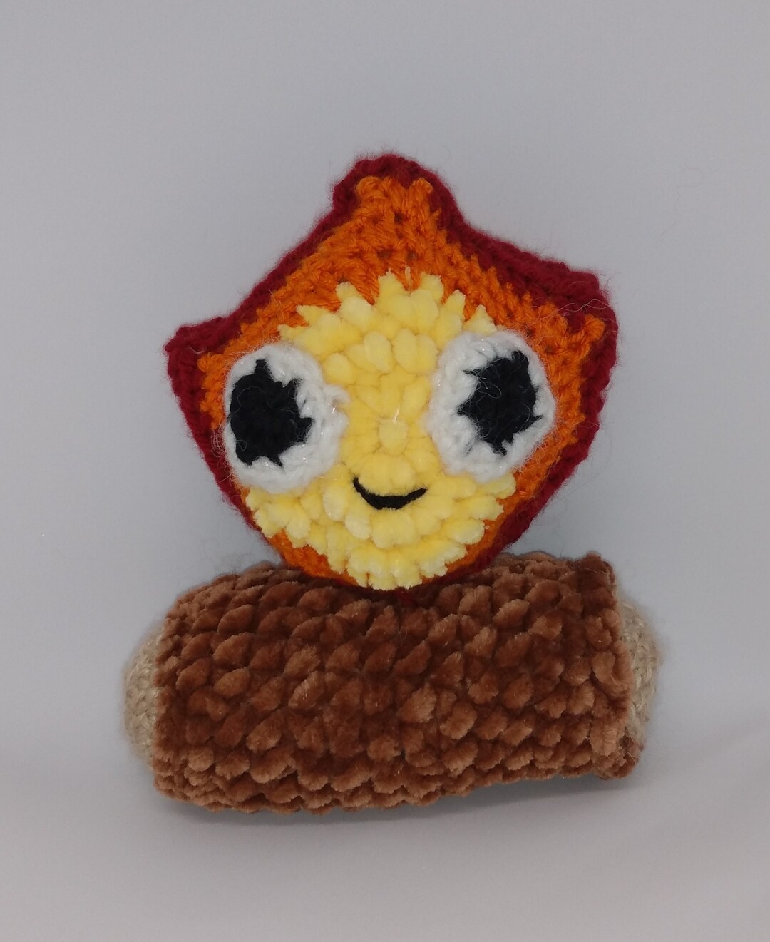 Calcifer Smiling Fire Crochet Amigurumi Plush - Etsy