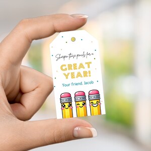 Editable Back to School Gift Tags, Classroom Welcome Back Happy First ...